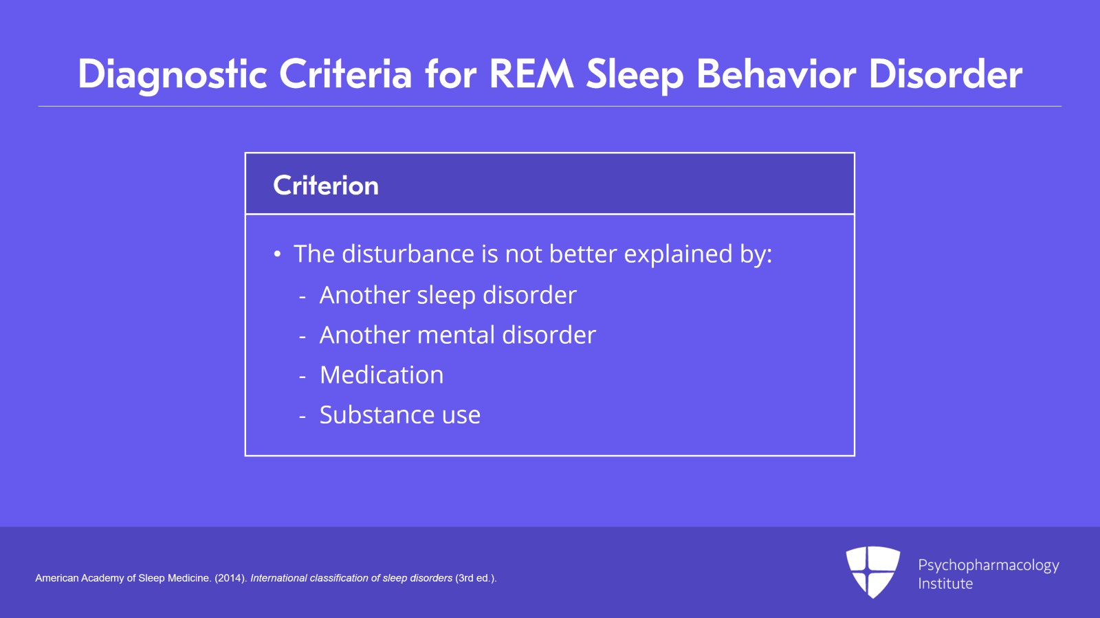 Diagnosing REM Sleep Behavior Disorder | Psychopharmacology Institute